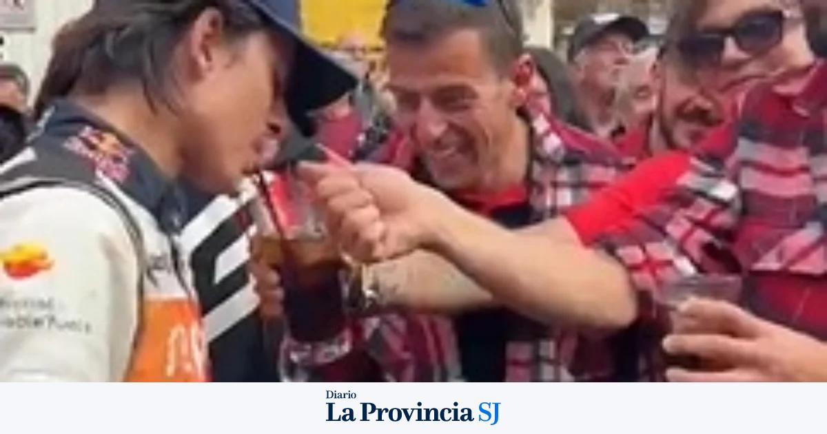 Terminó el Desafío Ruta 40, probó fernet por primera vez y su cara lo ...